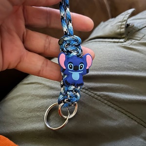 Paracord Charm Key Fobs Super Hero & Cartoon Characters - Etsy