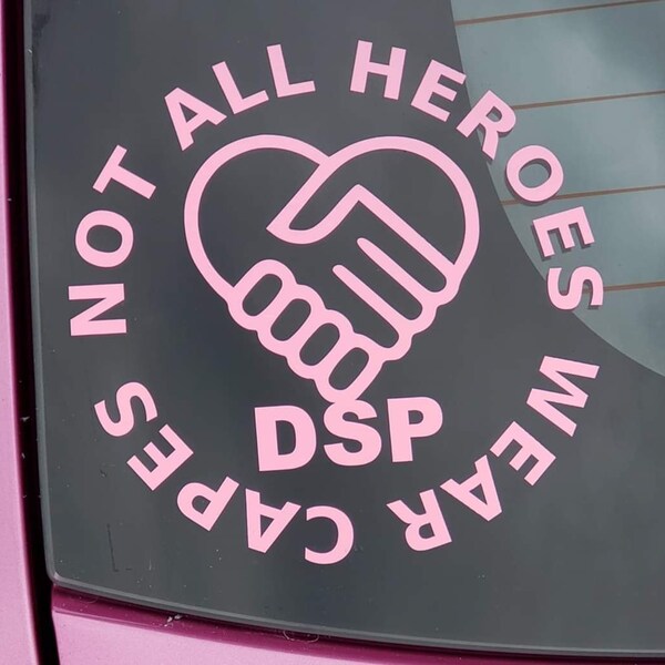 DSP Decal,not All Heroes Wear Capes Direct Support Professional Vinyl ...