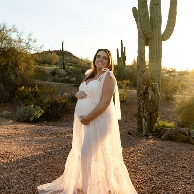 New Two Piece Open Belly Convertible Style-pregnancy Dress-mommy to Be ...