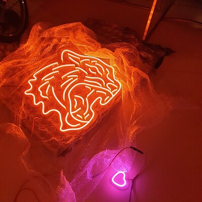 Tiger Head LED Neon Sign Wall Decor Wall Sign Neon - Etsy
