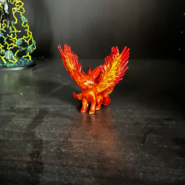 Fire Imbued Fennec Fox - Miniature - DND - Tabletop - Etsy UK