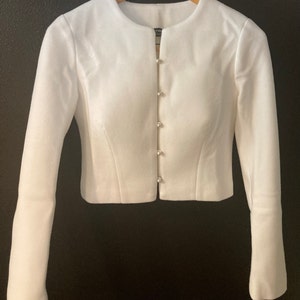 Wedding White Bridal Jacket. Premium Warm Dress Topper for - Etsy
