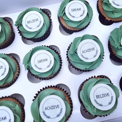 30 Personalised Edible Rice Paper Cupcake Toppers / Birthdays Pre Cut ...