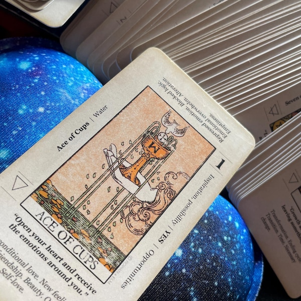 POCKET TAROT Deck for Beginners, Learn Tarot, With Keywords on the ...