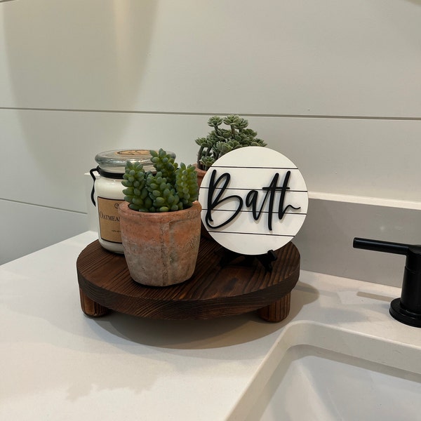 3D Lettered Shiplap Bath Sign - Etsy