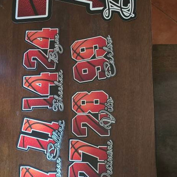 Custom Hockey Name Sticker, Player Backside Side Sticker, Personalized ...