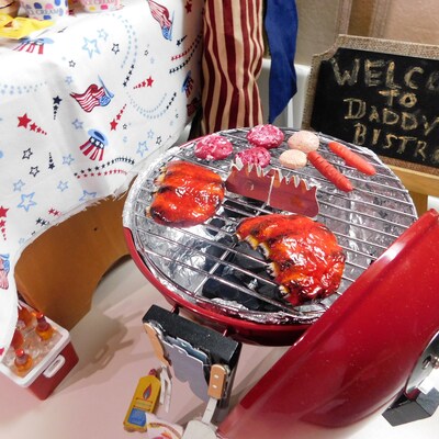 Miniature RIBS BBQ, Doll Food for BJD, Msd, Sd, Yosd, Dollhouse, 1/12 ...
