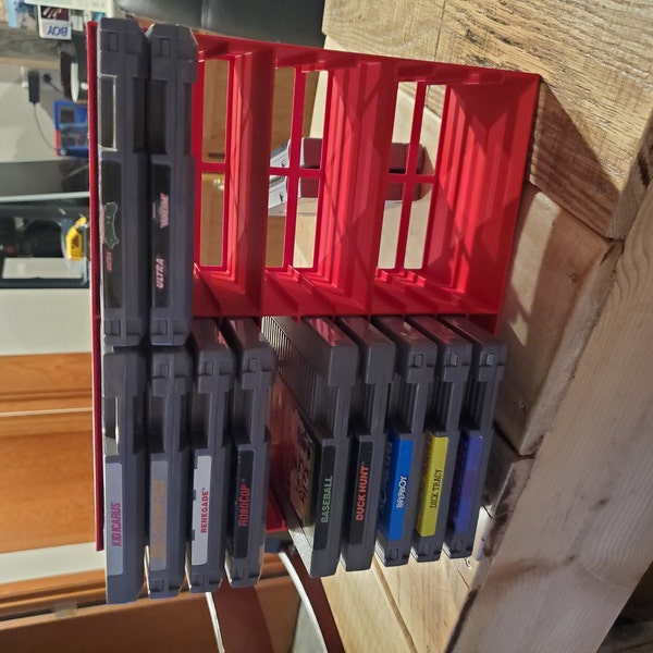 2 Rows - Rack Display for NES Nintendo Entertainment System Games ...