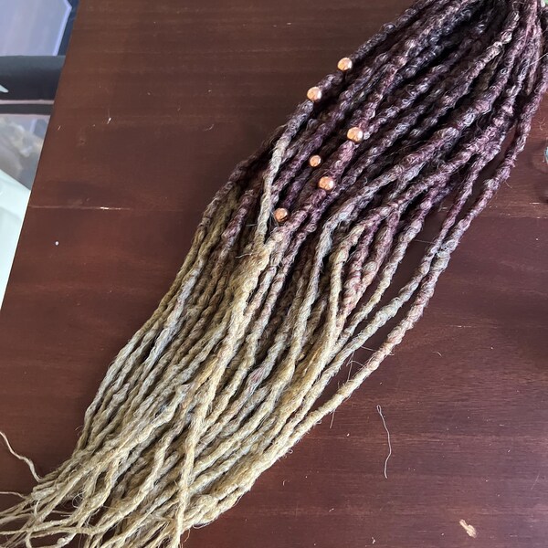 Men DE Dreadlocks Hair Extensions Full Set Synthetic Dreads Soft and ...