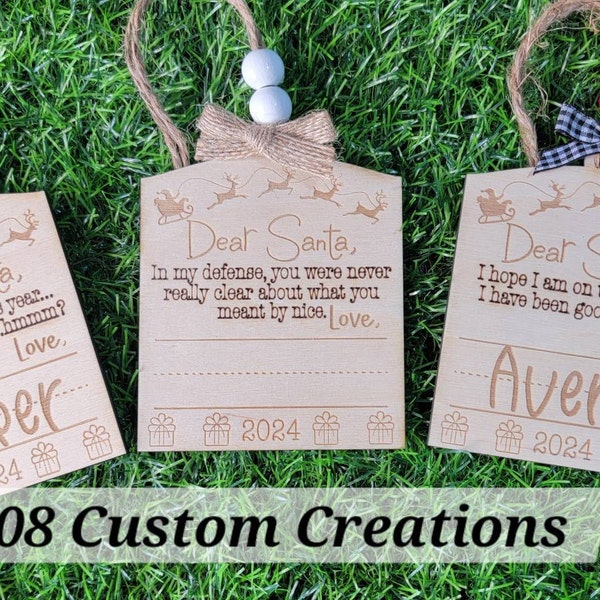 Cute Customizable Dear Santa Child's Handwriting Keepsake Christmas ...