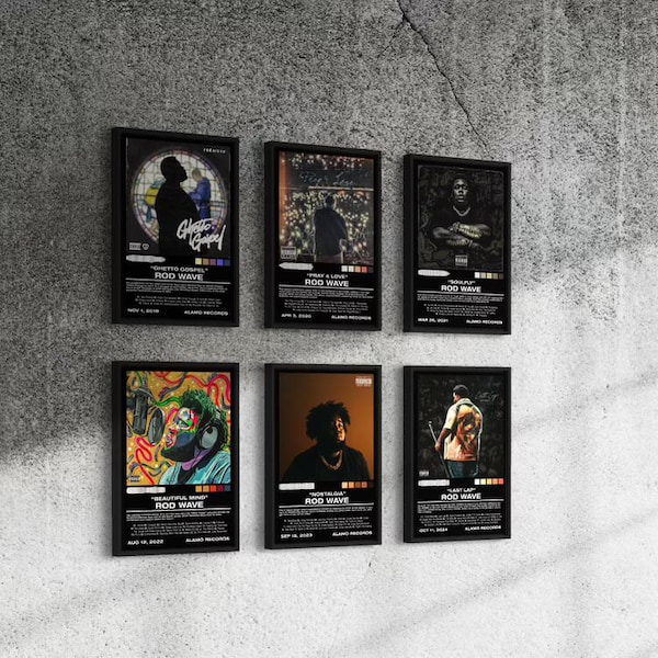 Custom Album Art Collection: Personalized Set of 4 Music Wall Decor - Etsy