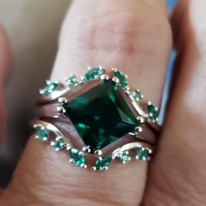 Elvish Curved Wedding Band Unique Rose Gold Moissanite Wedding Band ...