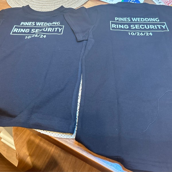 Personalized Wedding Shirt, Ring Security Shirts, Ring Bearer Shirt ...