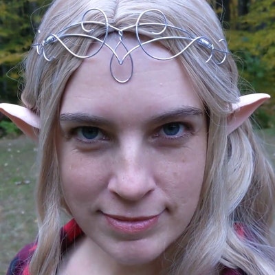 Silver Elven Circlet, Renaissance Circlet, Costume Accessory, Headpiece ...