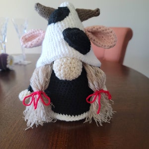 Cow Gnome Crochet Pattern, Amigurumi Cow Pattern - Etsy