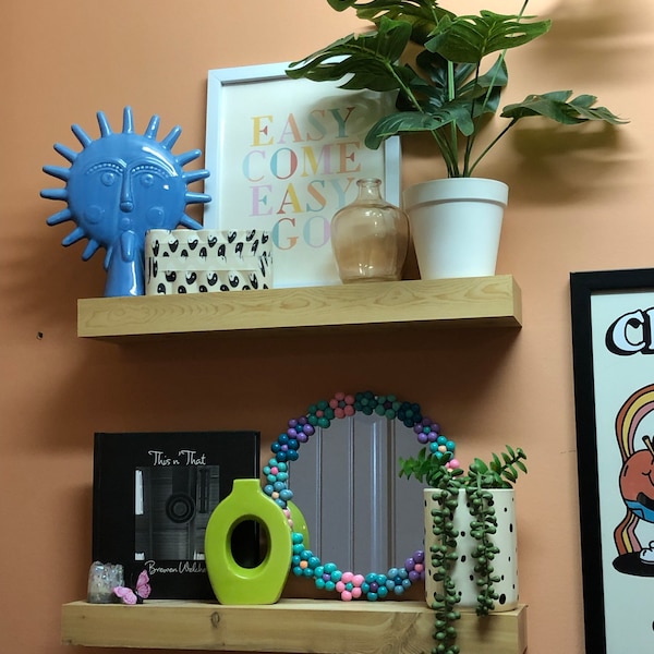 Neon Shelves Acrylic Shelves Shelf Room Decor Y2K Colorful Boho Acrylic ...