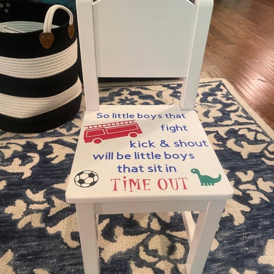 Boys Time Out Chair - Etsy