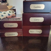 Custom Engraved 2x6 Gold in Loving Memory of Name Plate Plaque Urn ...