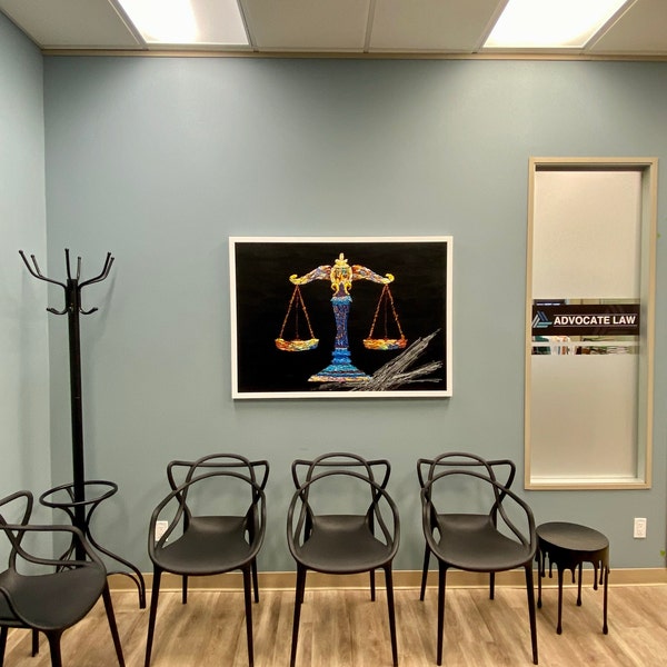 Law Office Decor, Law Office Print, Lawyer Canvas Wall Art Scale of ...