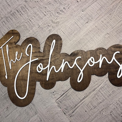 Large Last Name Sign Wedding Name Sign Wood Last Name Sign Wedding ...