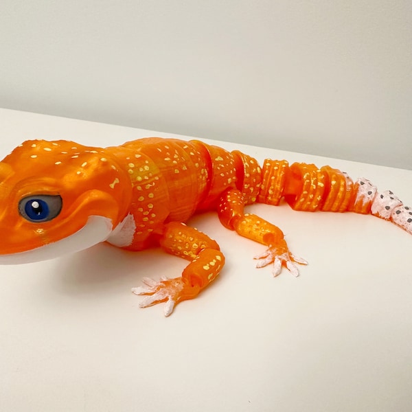 Leopard Gecko Digital .STL File for 3d Printing, Articulated Fidget ...
