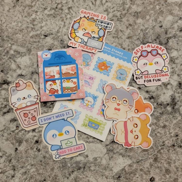 Bunny X Parfait Waterproof Sticker Bunny Sticker Ice Cream Sticker ...