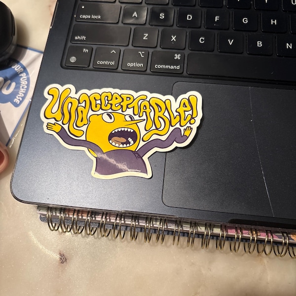 Earl of Lemongrab UNACCEPTABLE! Sticker - Etsy