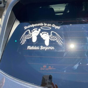 Angel Baby Memorial Decal Mommy OR Daddy To An Angel Angel | Etsy
