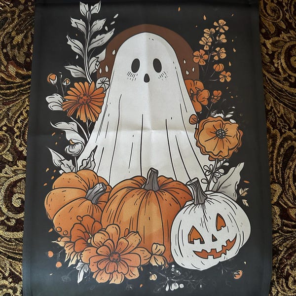 Funny Skeleton Garden Flag, Waiting for Halloween, Trick or Treat Decor ...
