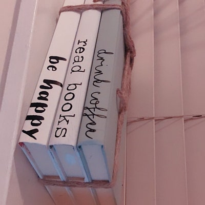 Choose Your Quote Book Set/ Decorative Books/ Book Ends/ Wedding Gifts ...