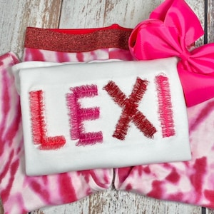 Cute Fluffy Fringed FONT Machine Embroidery Designs in - Etsy