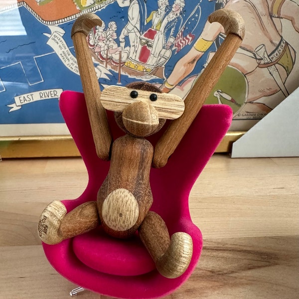 1:12 Scale Miniature Mid Century Modern Ball Chair, Egg Chair Designer ...