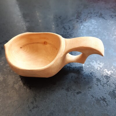 Bushcraft Kuksa Viking Kuksa Wood Mug With Handle A Spoon as a Gift - Etsy