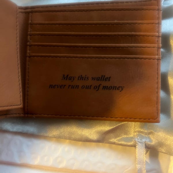 Handwritten Wallet Card HANDWRITING Picture Wallet Card Photo Wallet ...