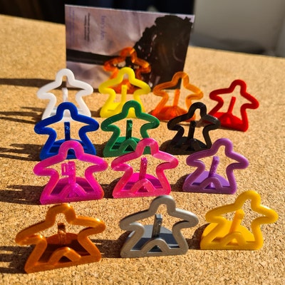 Meeple Name Card Holders, Meeple Wedding Name Stand, Board Game Meeple ...