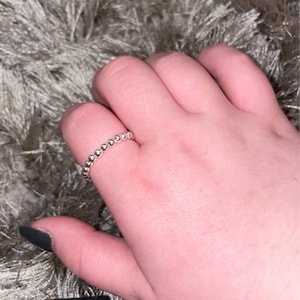 925 Sterling Silver Stretch Rings Stack of 2, Stacked Rings, Womens ...