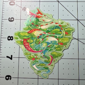 Water Dragon Sticker Transparent Stickers Vinyl Waterproof Serpent ...