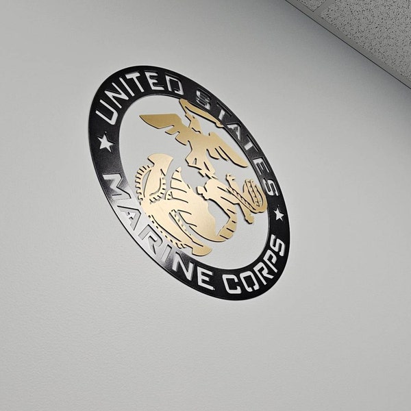 US Marine Corps Metal Sign -- Authorized Seller for USMC Logo -- USMC ...