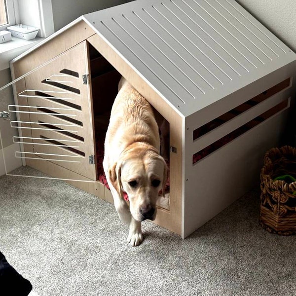 Fully Transparent Modern Dog and Cat Crate With Acrylic Sides Petso ...