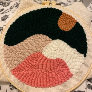 Beginner Punch Needle Kit/tufting Adjustable Tool/yarn Included/oxford ...