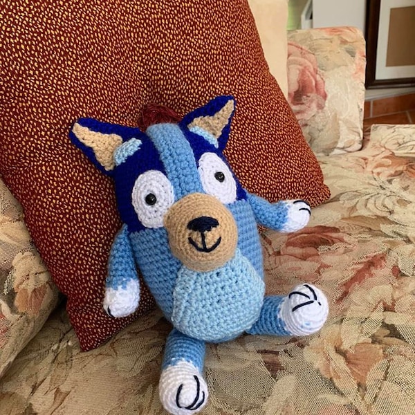 Blue Heeler Crochet Pattern - Bluey Crochet Pattern - Etsy