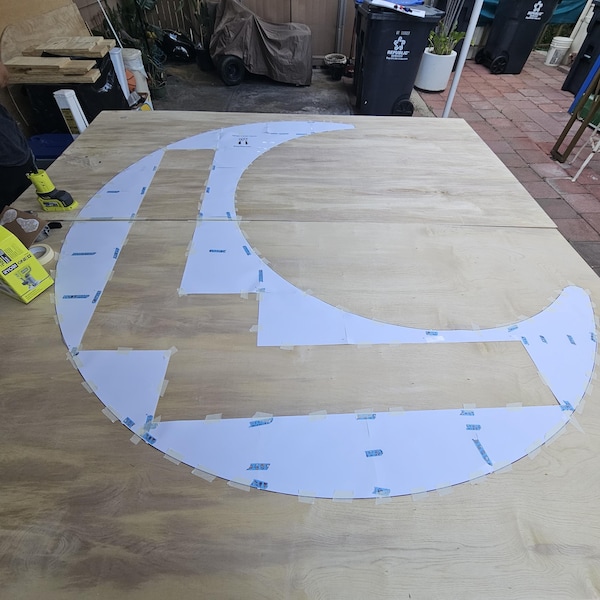 7ft Half Moon Backdrop Digital Template - Etsy