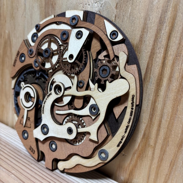 Watch Movement | Laser Cut File for Creating Multilayered 3D Mechanical ...