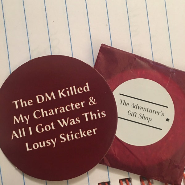 The DM Killed My Character & All I Got Was This Lousy Badge - 38mm ...