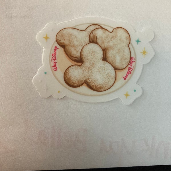 Disney Beignets Transparent Sticker/ Pixie Dust Food Snacks Hidden ...