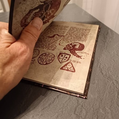 The Mummy Book of the Dead Magic Book Resin Craft Ornament - Etsy
