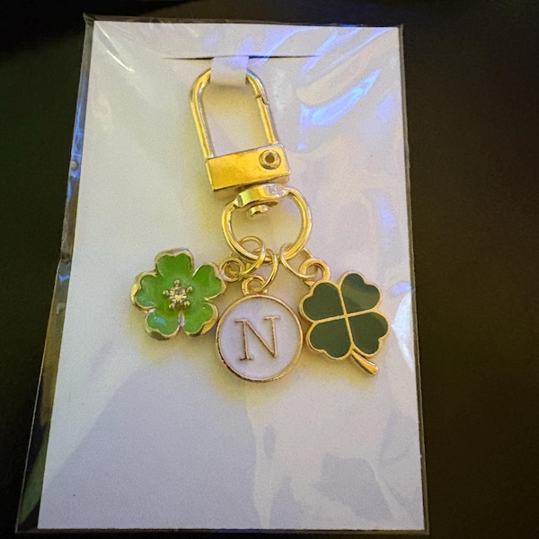 Personalized Charm Keychain: Custom Initial, Handbag Accessory - Etsy