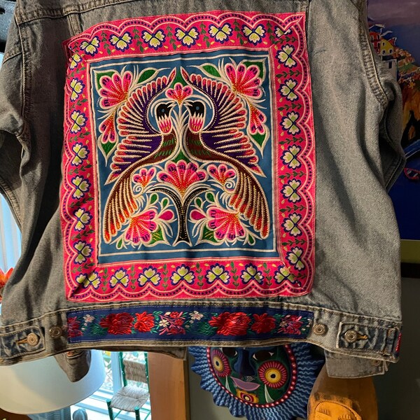 Extra Large Embroidered Floral Patch - 11 X 5 Inch - High Quality Iron ...