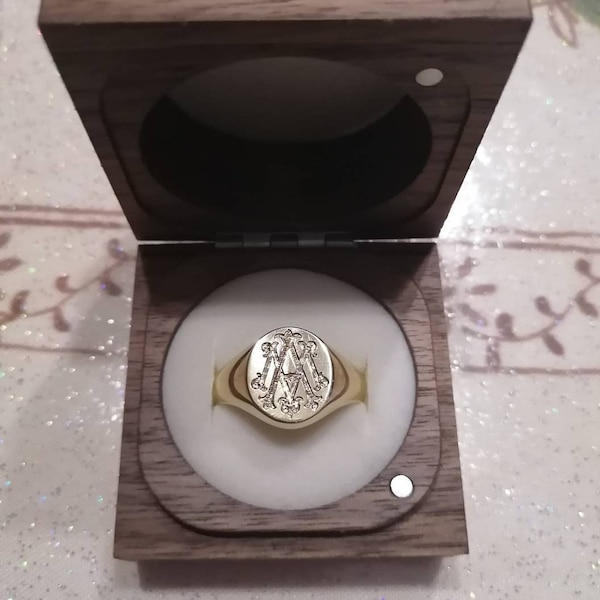 Silver, 9, 14 or 18ct Gold Signet Ring With Your Family Crest Hand ...