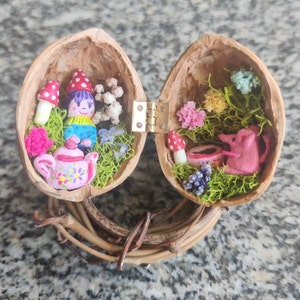 Walnut Shell Miniature Wren Unique Cottagecore Decoration Versatile ...